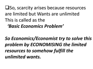 Introduction to economics | PPTX