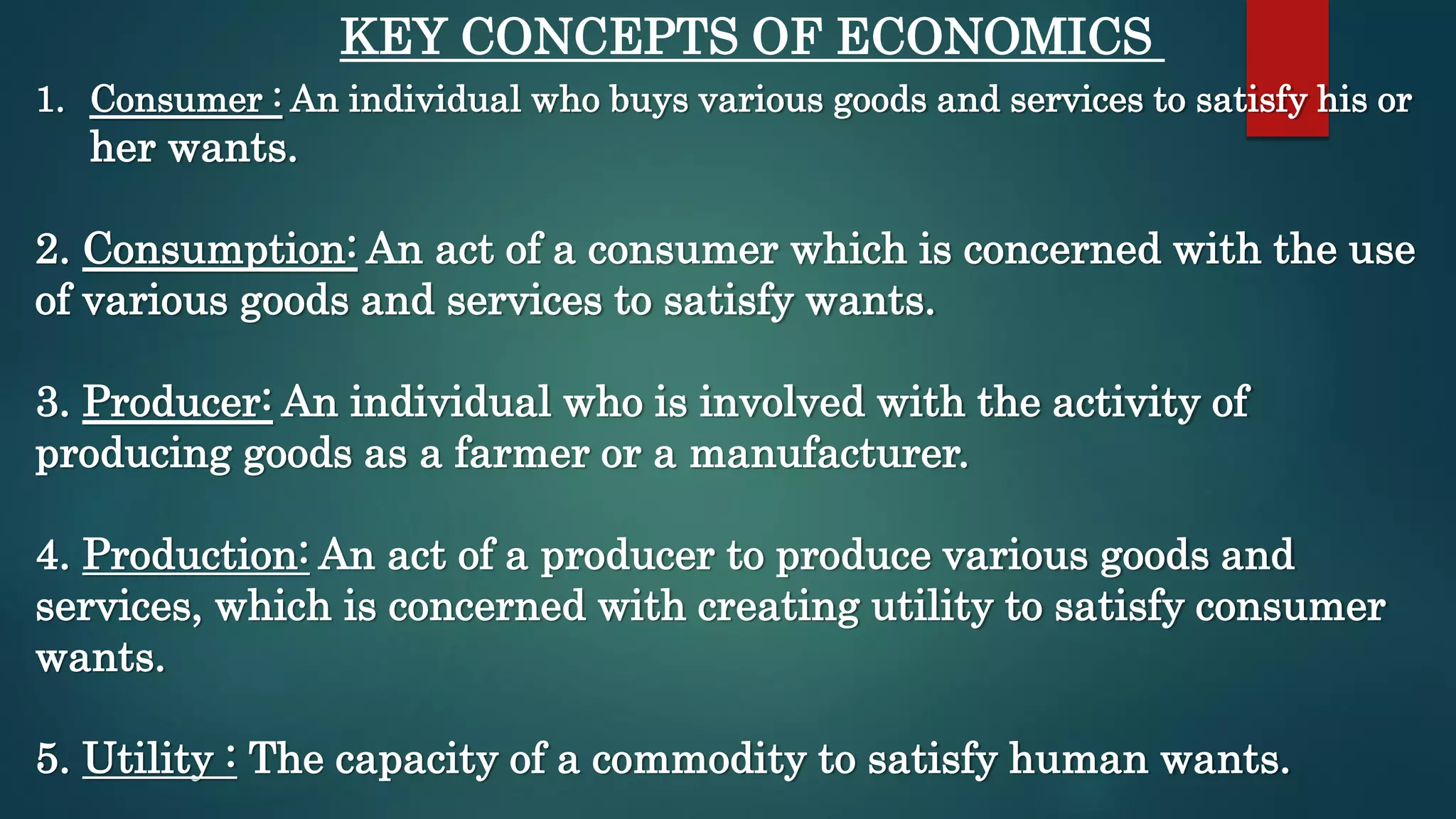 Introduction to Economics class IX | PDF