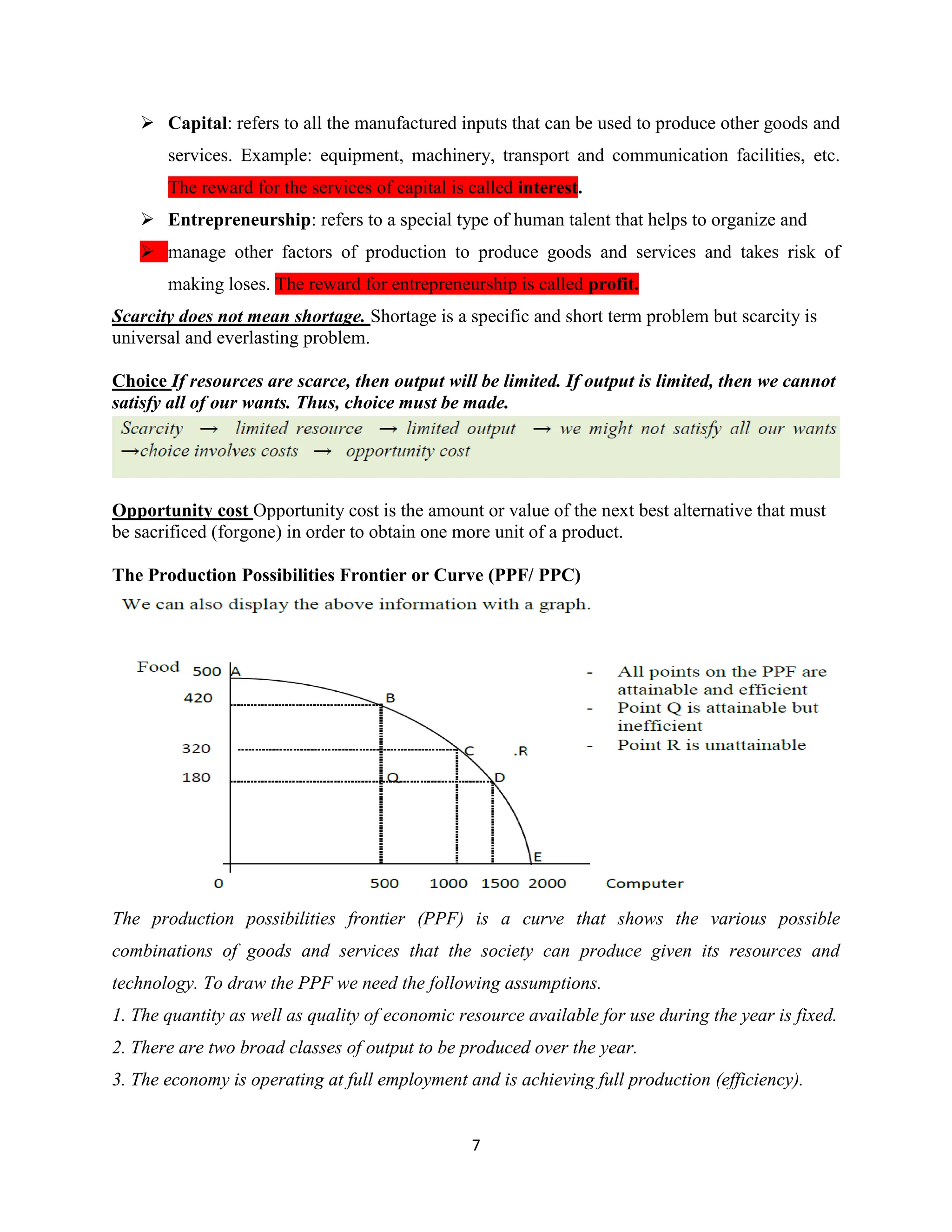 ECONOMICS Module Chapter 1 Part 2 for Freshman 1st Semester Students | PDF