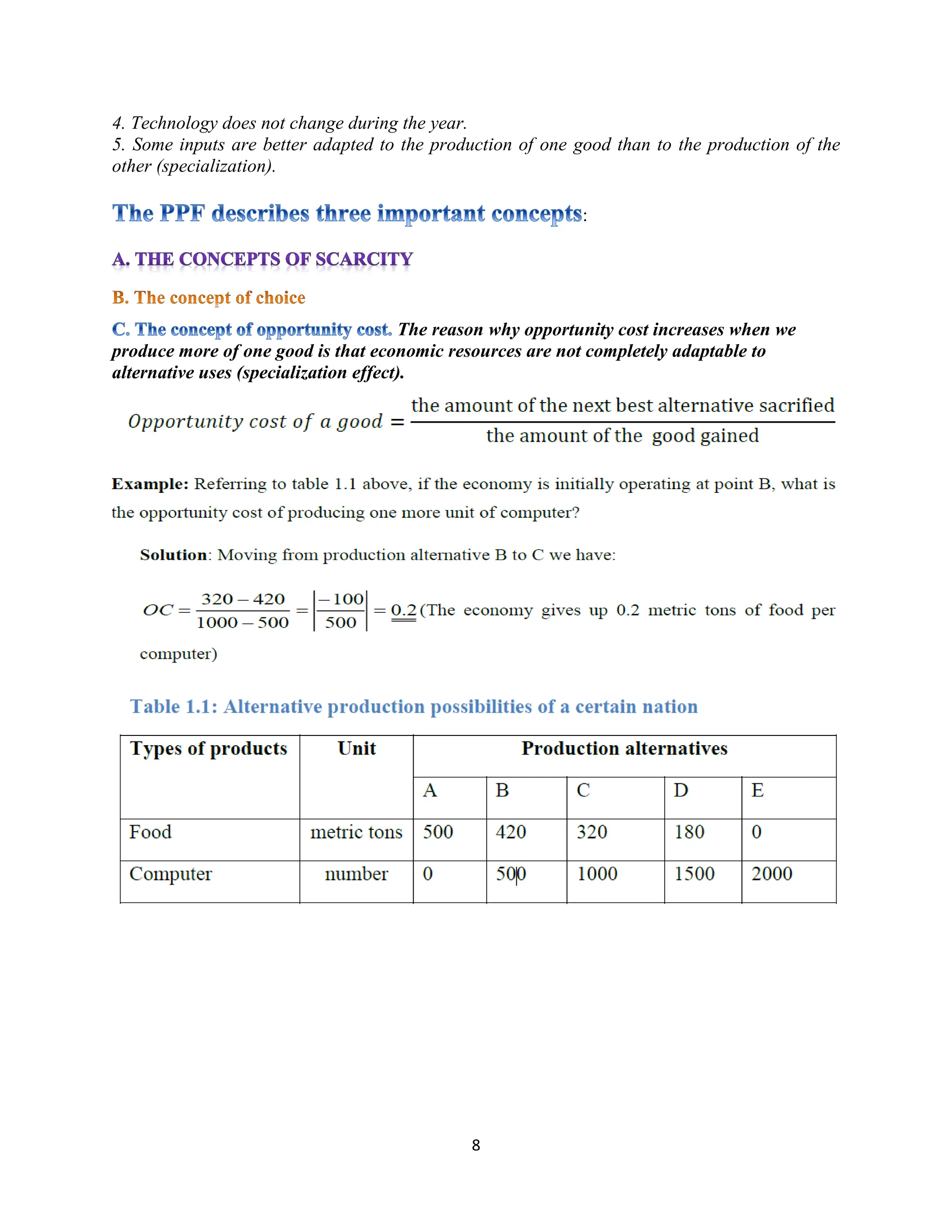 ECONOMICS Module Chapter 1 Part 2 for Freshman 1st Semester Students | PDF