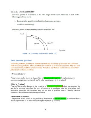 ECONOMICS Module Chapter 1 Part 2 for Freshman 1st Semester Students | PDF