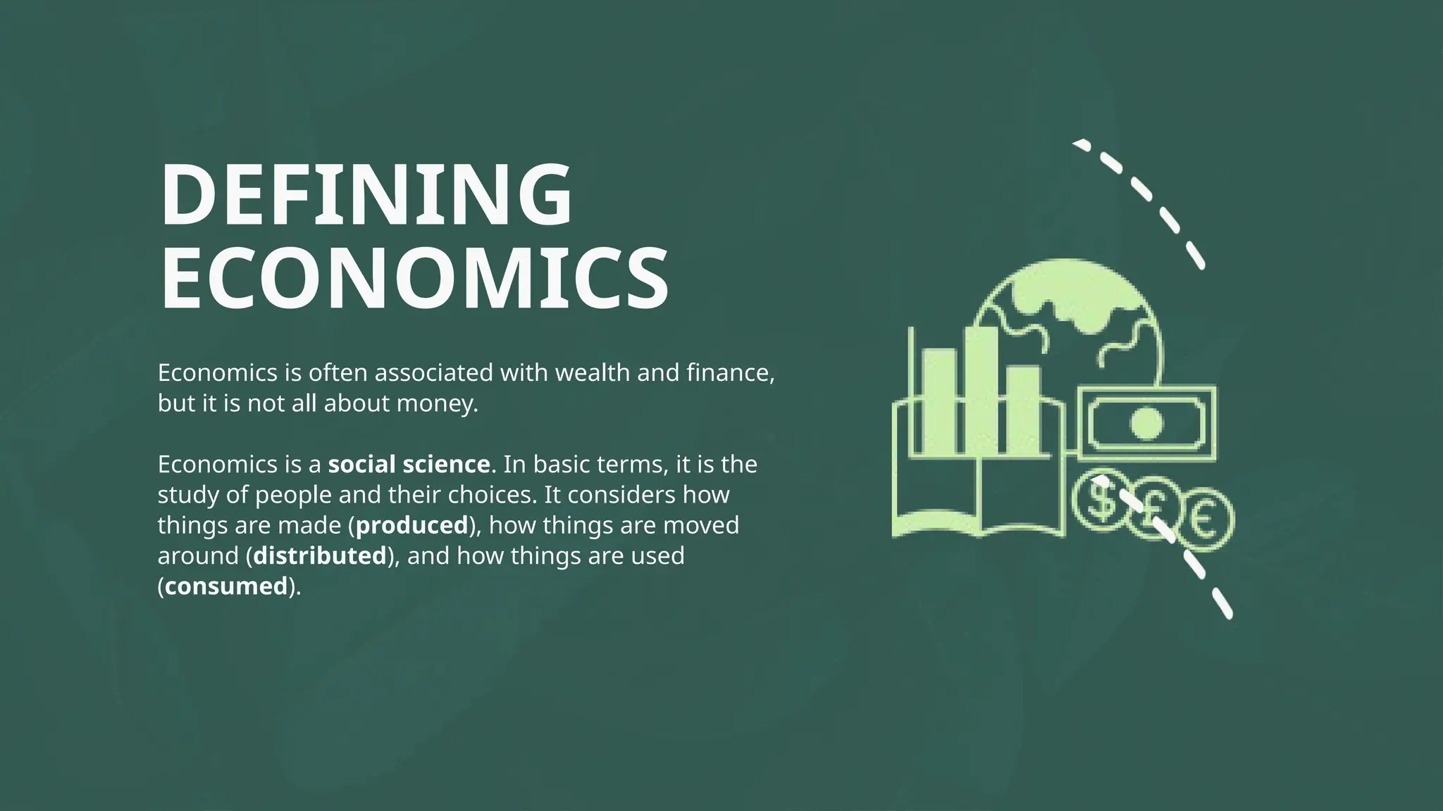 Introduction to Economics Education Presentation in Green and White ...