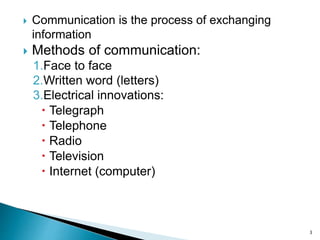 Introduction to Electronic Communication | PPTX