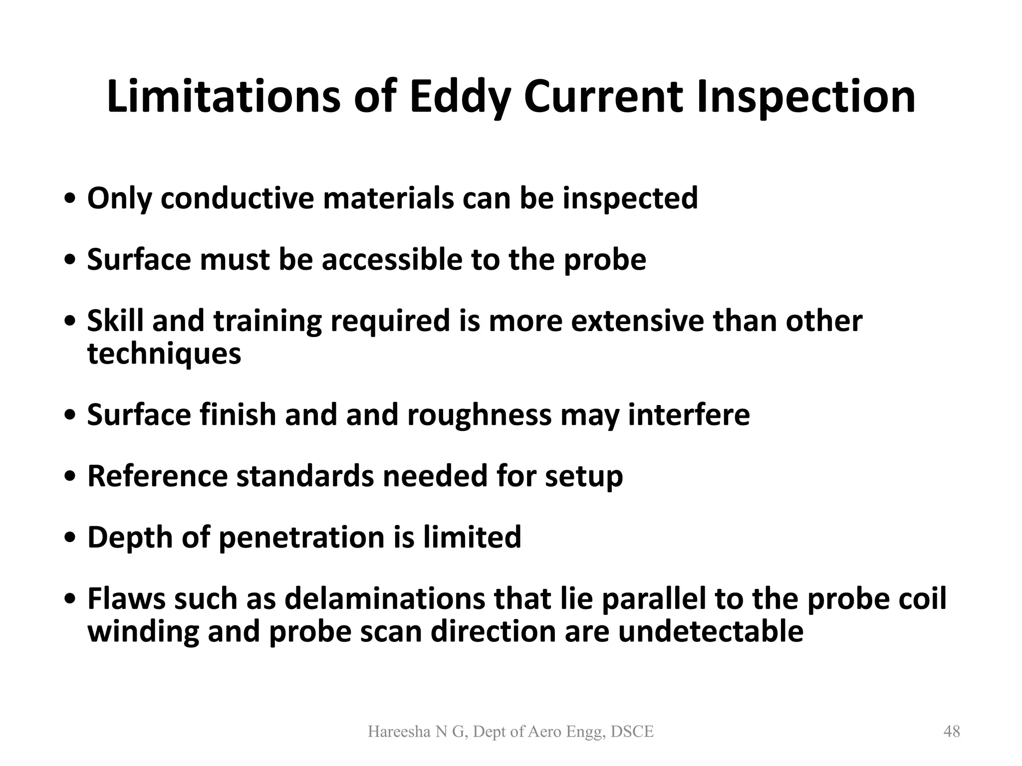 Introduction To Eddy Current Inspection Ppt