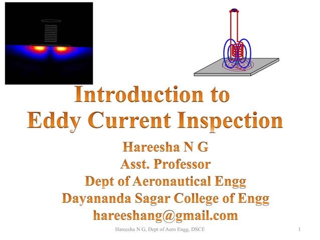 Introduction To Eddy Current Inspection Ppt