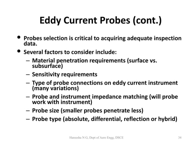 Introduction To Eddy Current Inspection