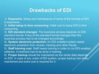 Introduction to EDI | PPTX | Consumer Electronics | Technology & Computing