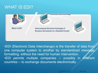 Introduction to EDI | PPTX | Consumer Electronics | Technology & Computing