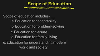 Introduction to education | PPTX