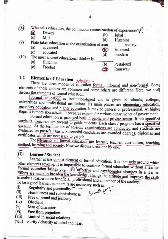 Introduction to education By Hina Kaynat | PDF