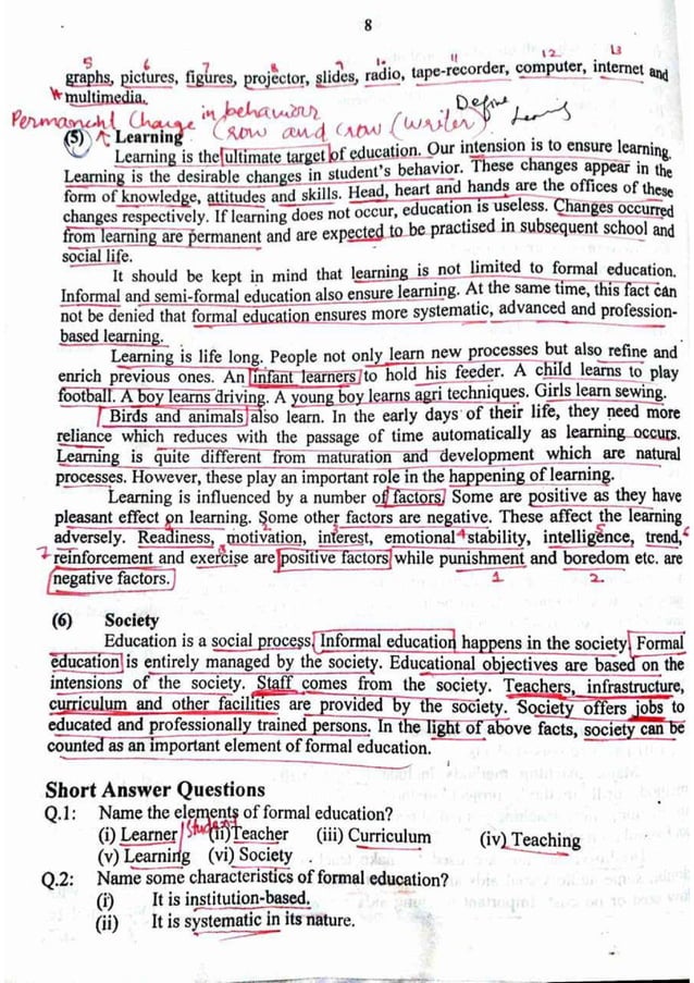 Introduction to education By Hina Kaynat | PDF