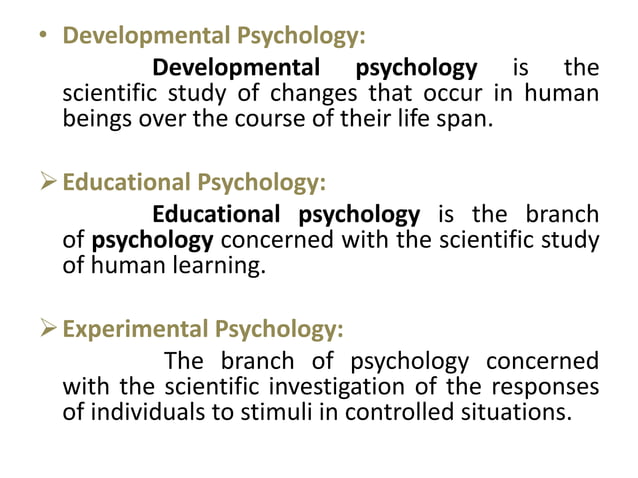 Introduction to educational psychology | PPTX | Education