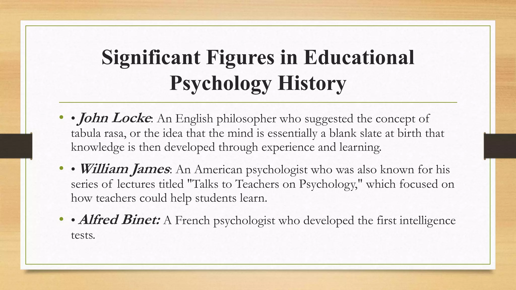 Introduction to educational psychology (1) | PPTX