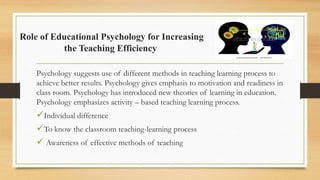 Introduction to educational psychology (1) | PPTX