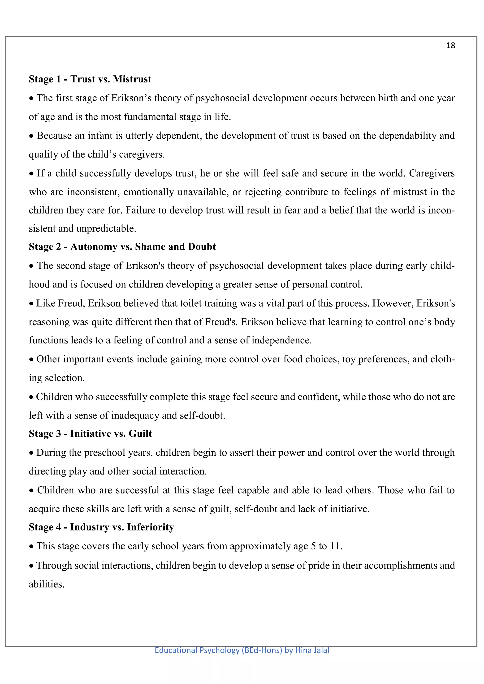 Introduction to educational psychology & hgd | PDF