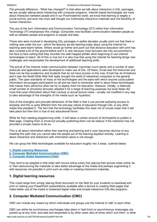 Introduction to educational technology | PDF