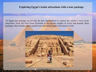 Introduction To Egypt As A Travel Destination .ppt