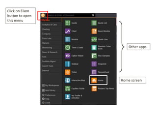 Introduction to Eikon | PPTX