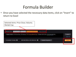 Introduction to Eikon | PPTX