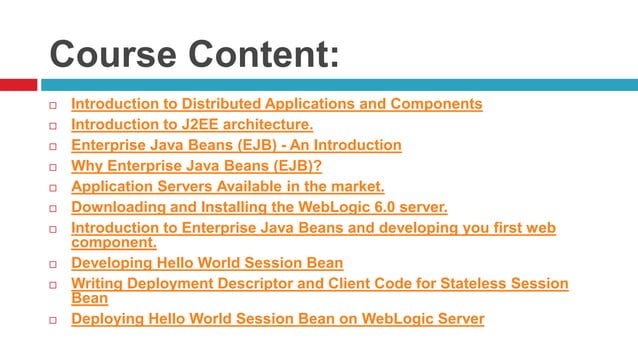 Introduction to ejb and struts framework | PPT