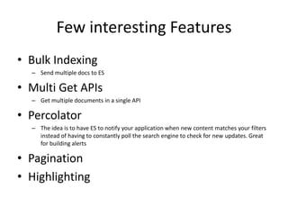 Introduction to elasticsearch | PDF | Search | Internet