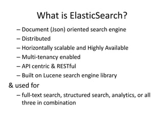 Introduction to elasticsearch | PDF | Search | Internet