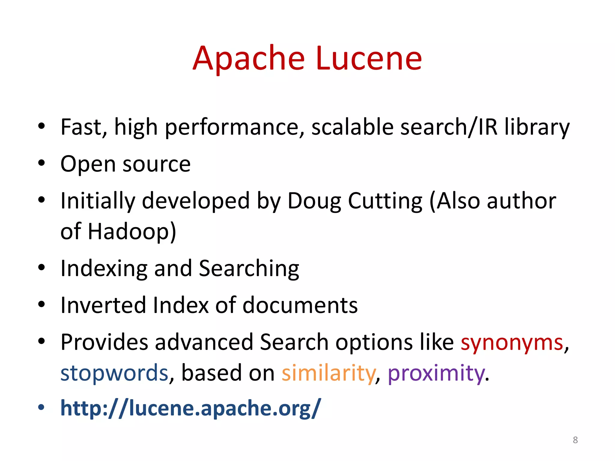 Introduction To Elasticsearch With Basics Of Lucene Pptx Search