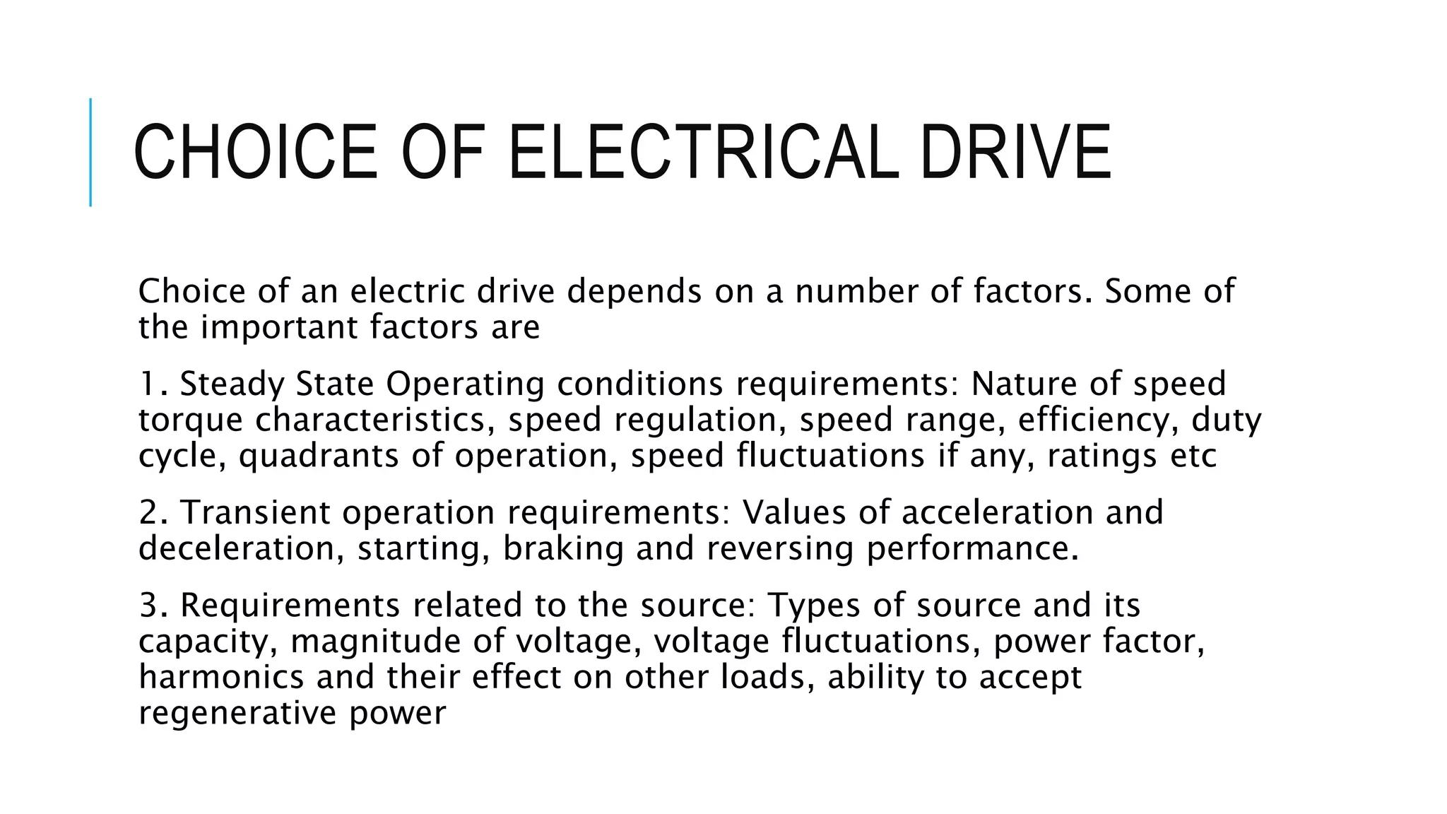Introduction to Electrical Drive | PPTX