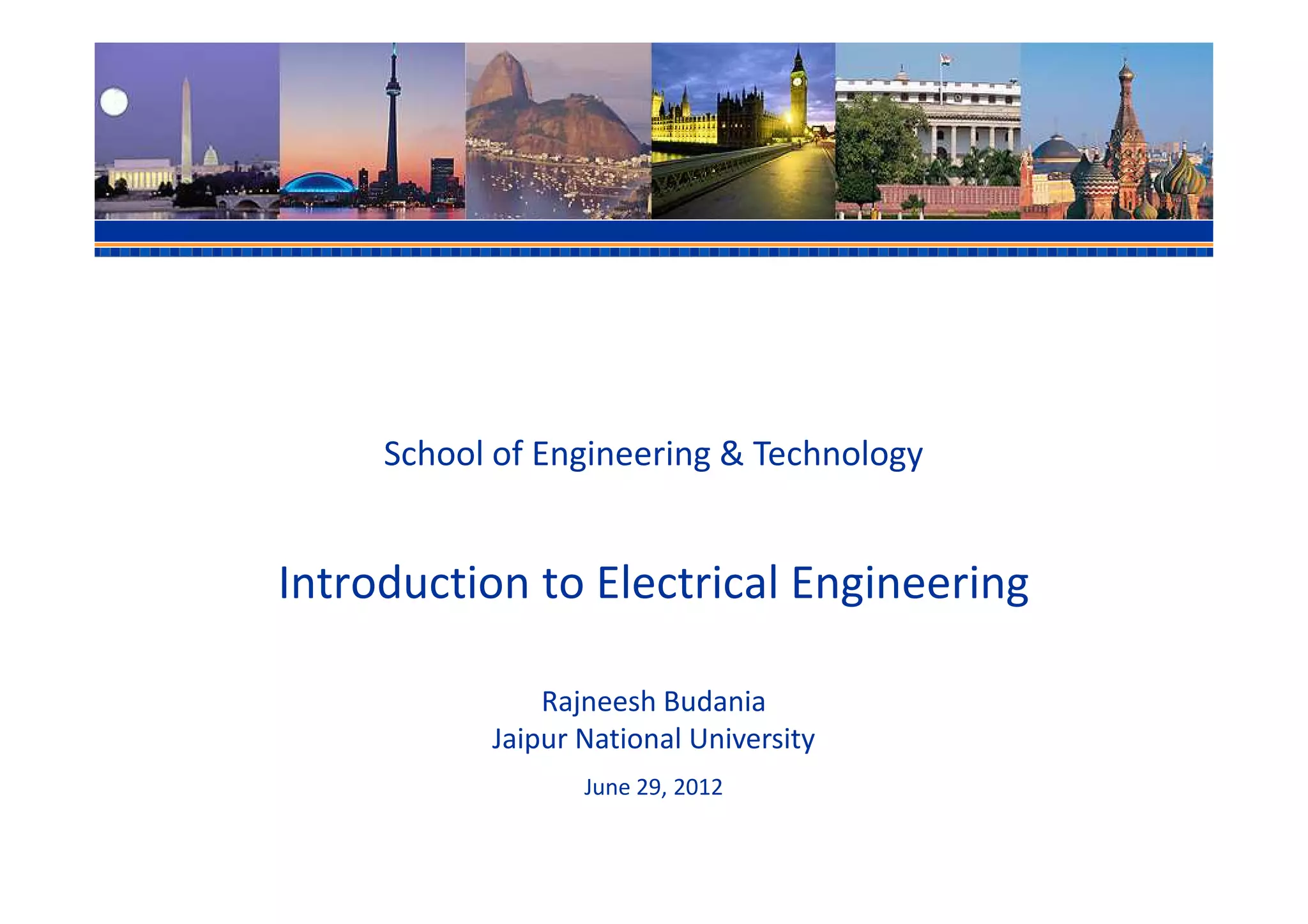 Introduction to electrical engineering | PDF