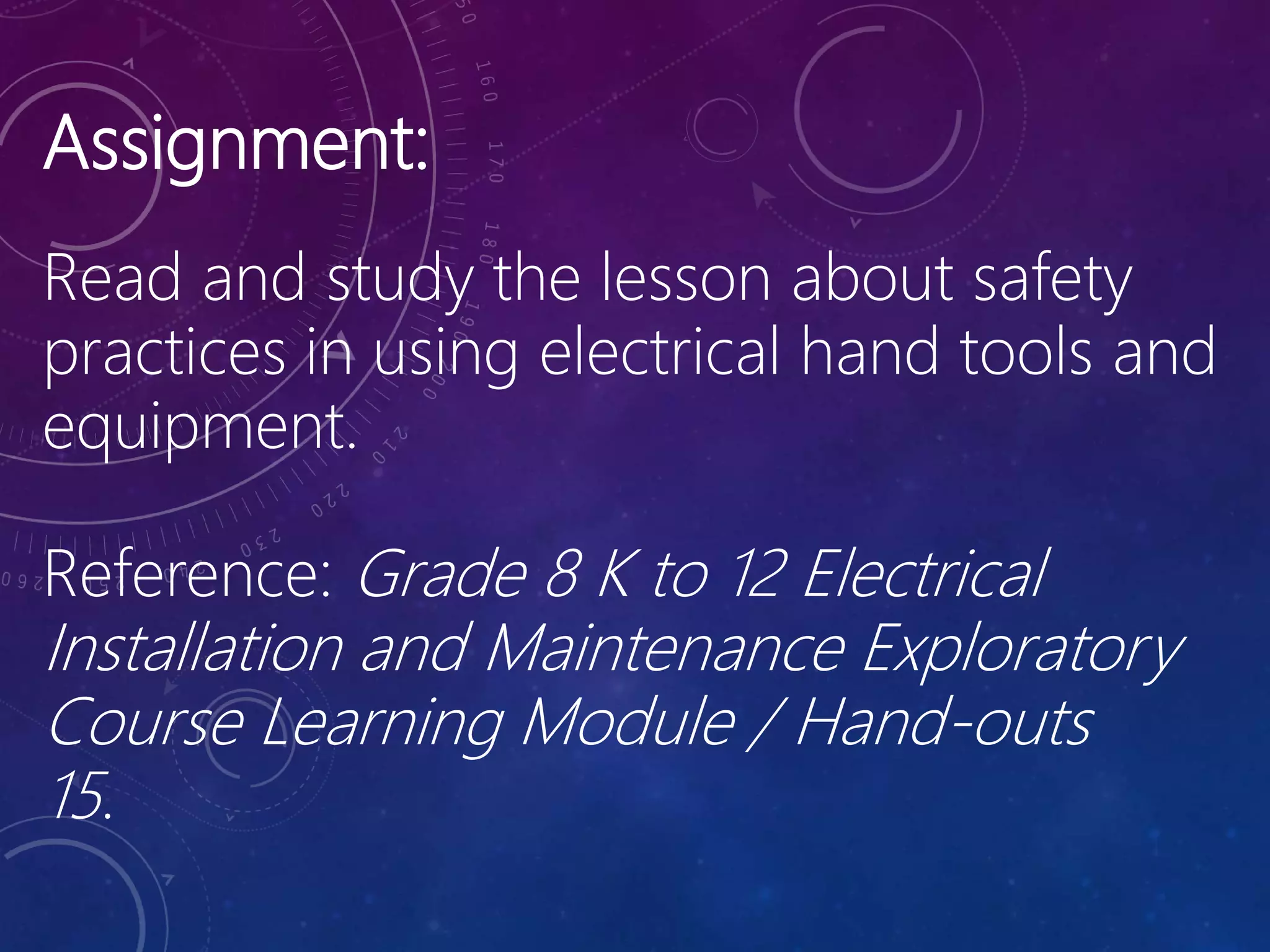 Introduction to Electrical Installation and Maintenance | PPTX