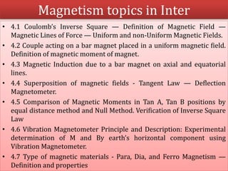 Introduction to electricity, magnetism & electromagnetism | PPTX