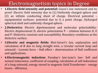 Introduction to electricity, magnetism & electromagnetism | PPT