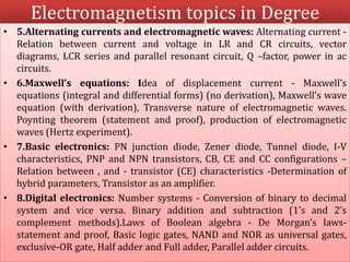 Introduction to electricity, magnetism & electromagnetism | PPT