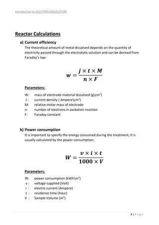 Introduction to Electrocoagulation - water treatment | PDF