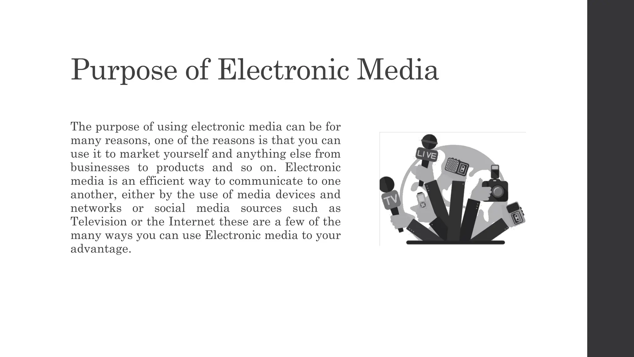 Introduction to Electronic Media by Warda Maryam | PDF