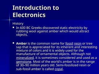 Introduction to Electronics and different components.ppt