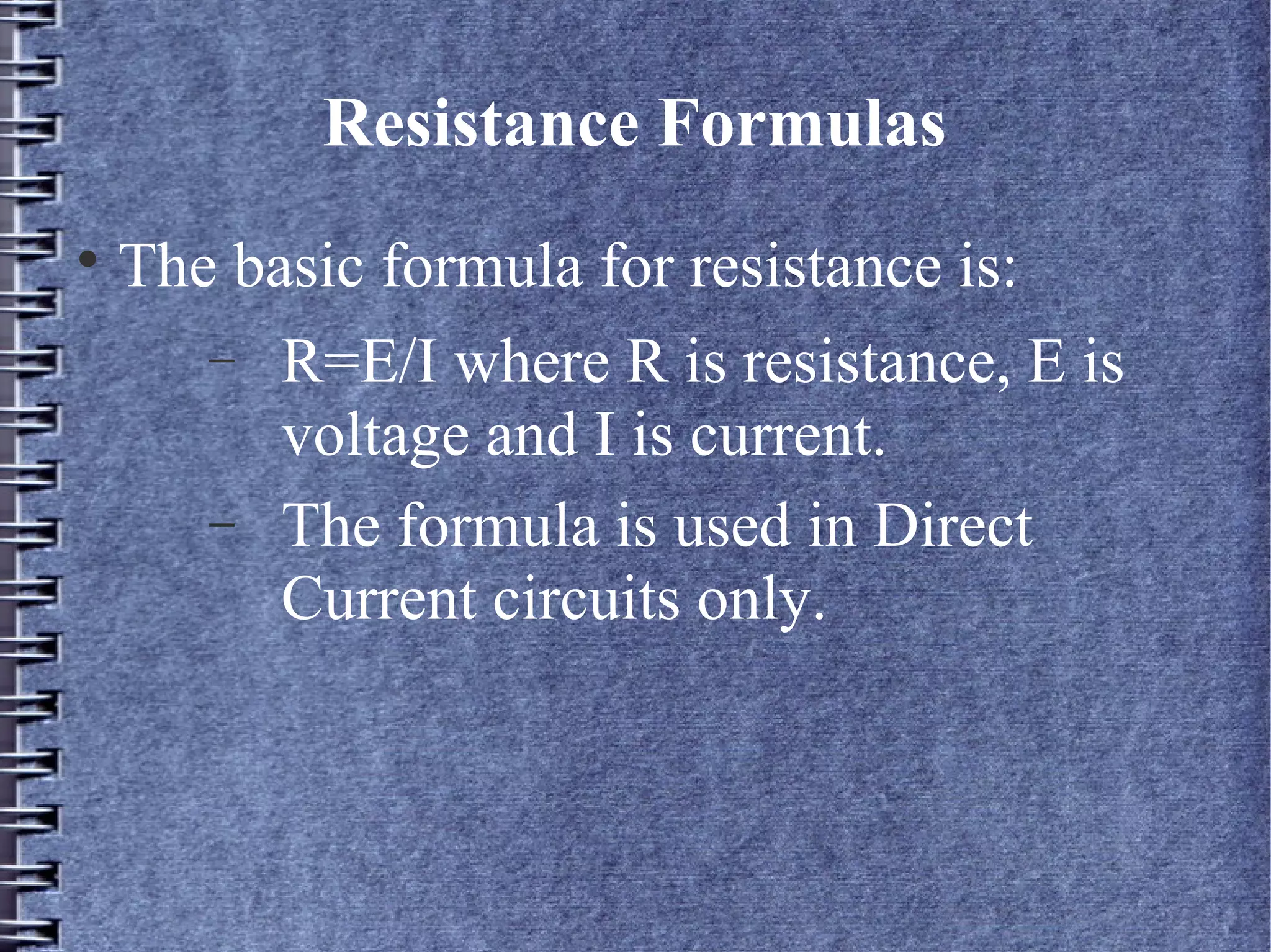 Introduction to Electronics - Resistors | PPT