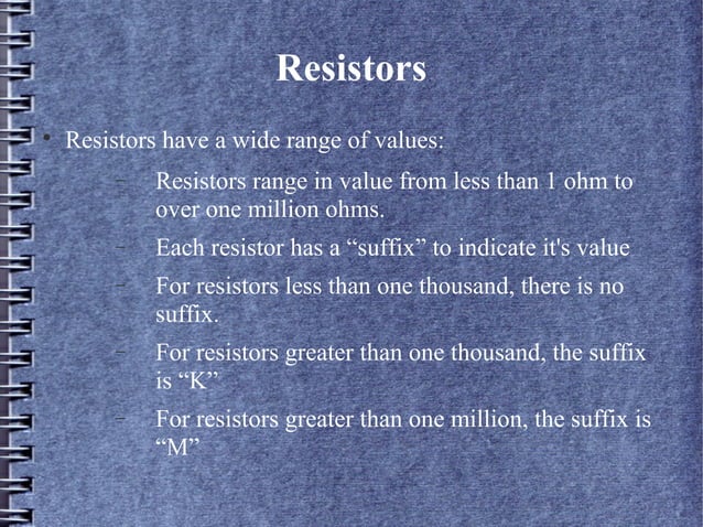 Introduction to Electronics - Resistors | PPT | Physics | Science
