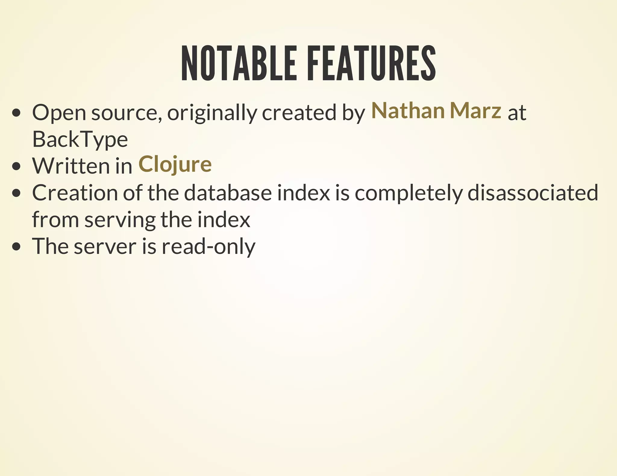 Introduction to ElephantDB | PPT