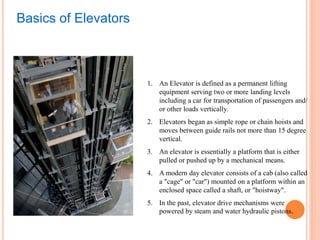 Introduction to elevators | PPTX
