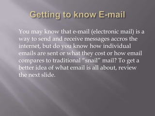 Introduction to Email | PPTX