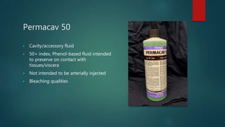 Introduction to embalming chemicals gallery | PPTX