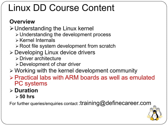 Introduction To Embedded Linux Device Driver And Firmware Ppsx Operating Systems Computer