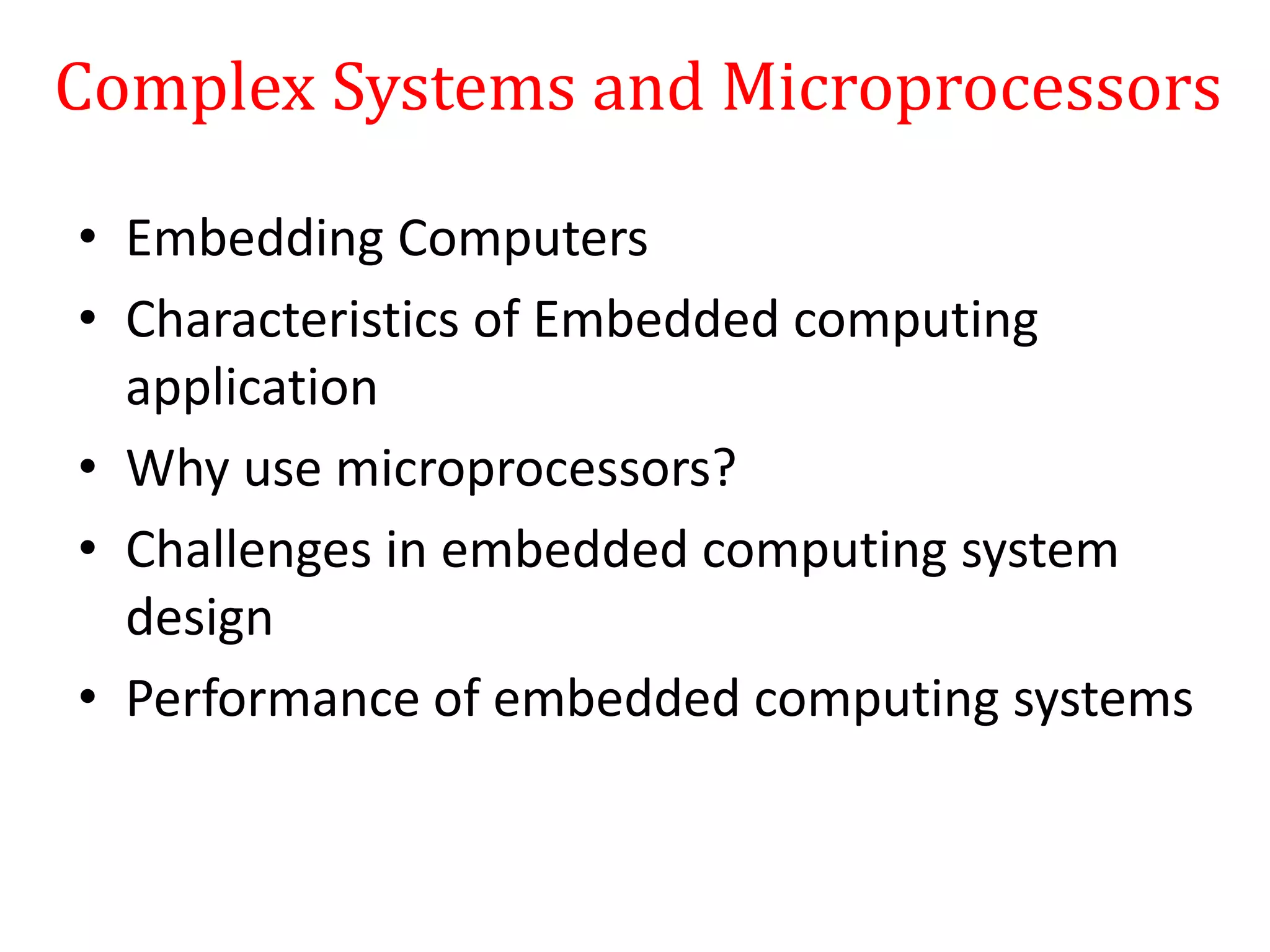 Introduction To Embedded Computing And Arm Processors Ppt