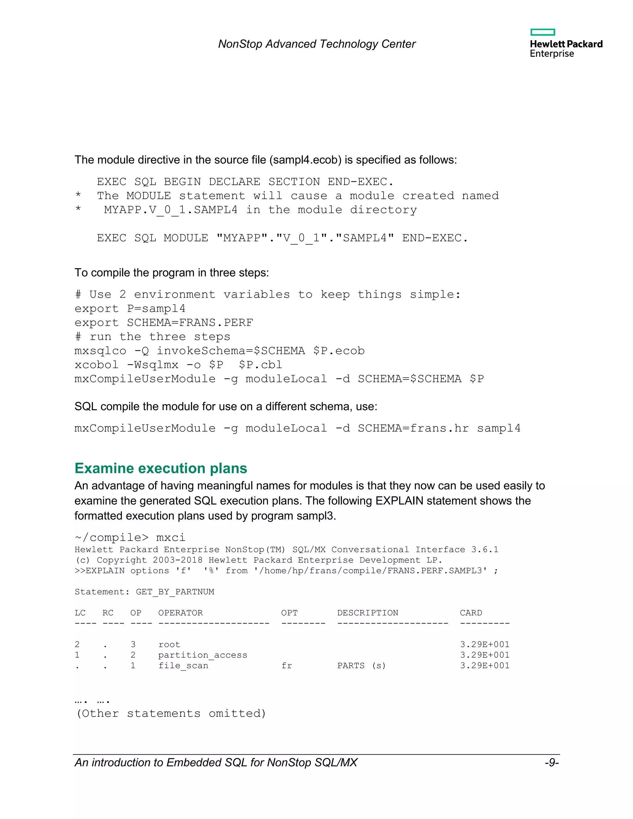 Introduction To Embedded Sql For Nonstop Sql Pdf