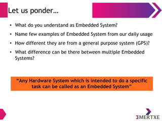 Introduction to Embedded System | PDF