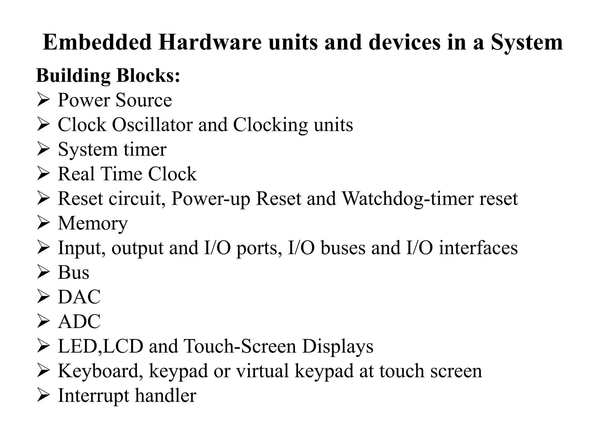 Introduction to embedded system | PPTX
