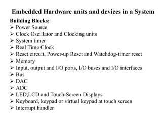 Introduction to embedded system | PPTX
