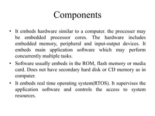 Introduction to embedded system | PPTX