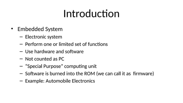 Introduction To Embedded System and its Design.pptx